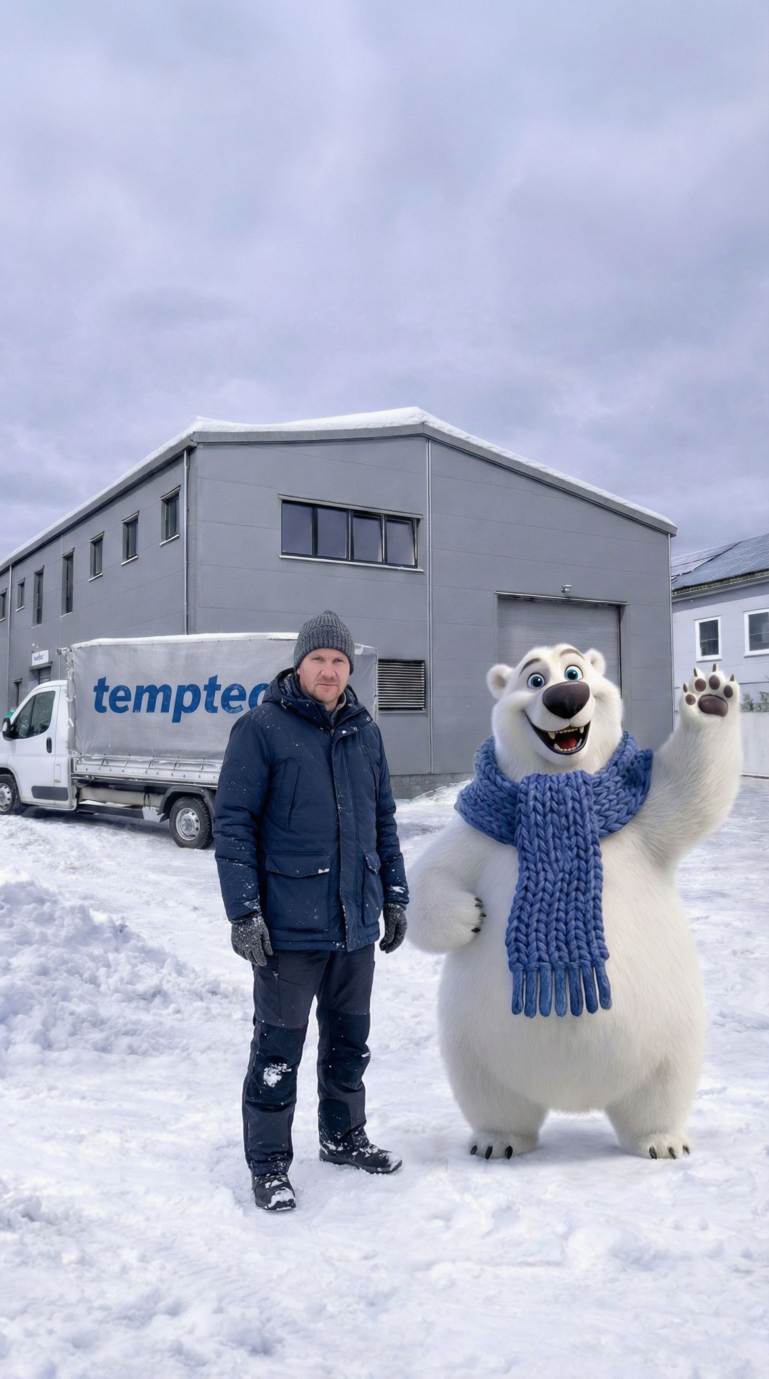 Nano Banana prompt: I will stand on the left side of the ...