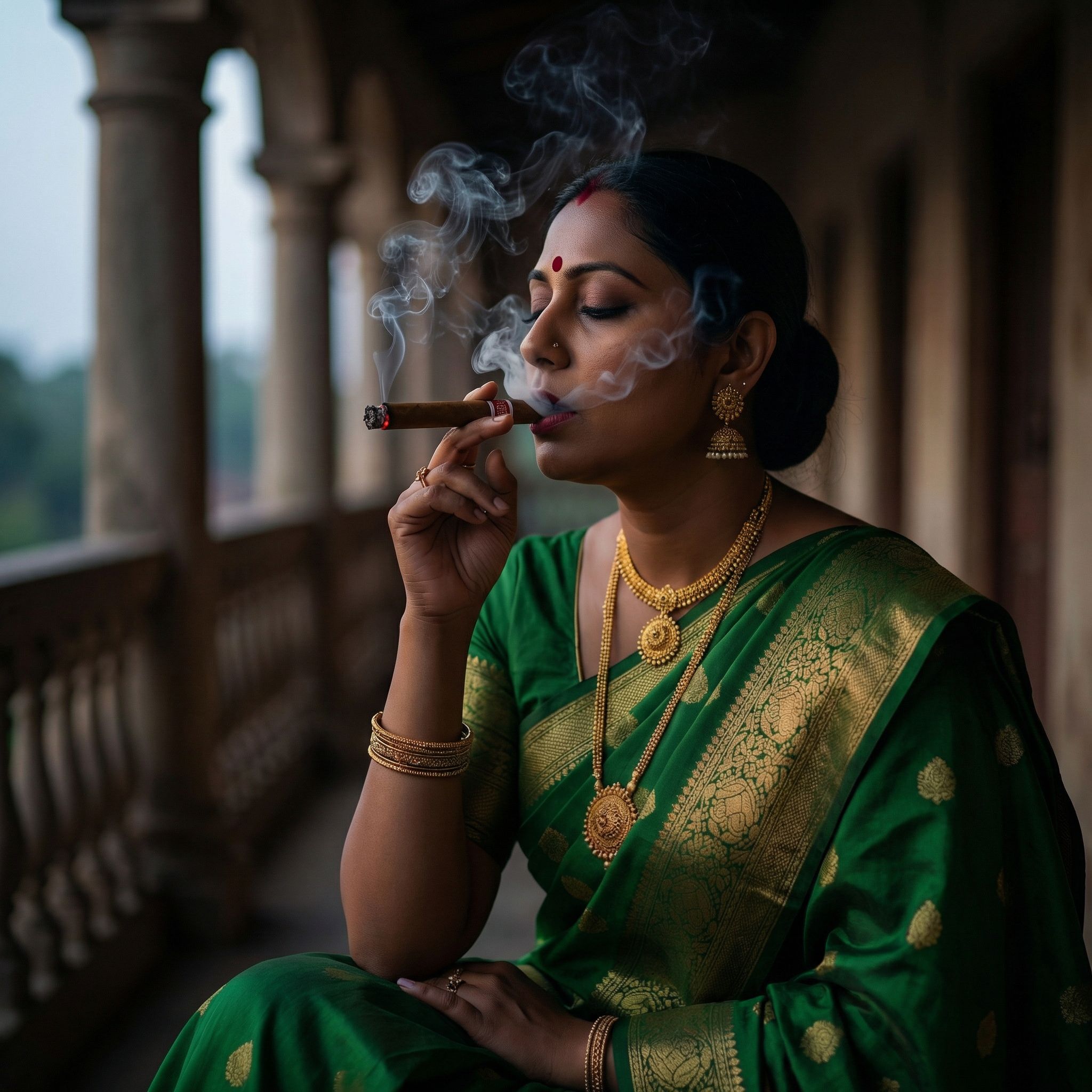 Nano Banana prompt: An ultra-stylized and highly dramatic...