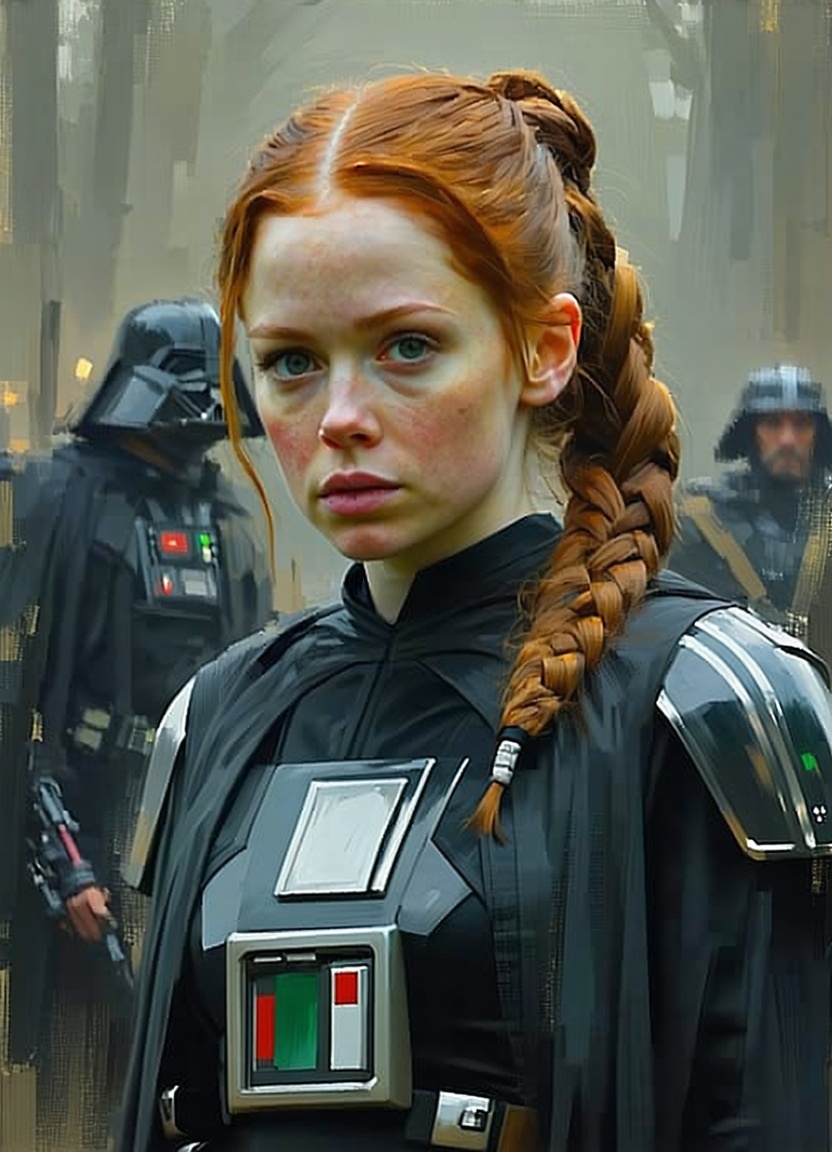 Stable Diffusion prompt: Steve Jobs Star Wars movie char...