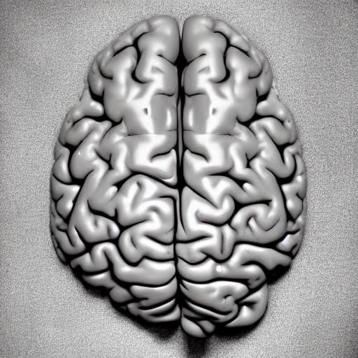 Stable Diffusion prompt: a CT-Scan of a brain and tumor,