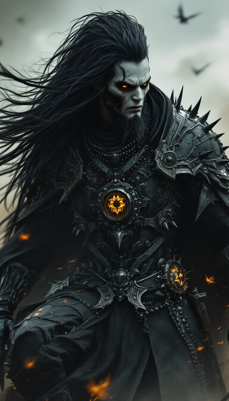 FLUX prompt: Intricately Detailed Monster Void Warlock, R...