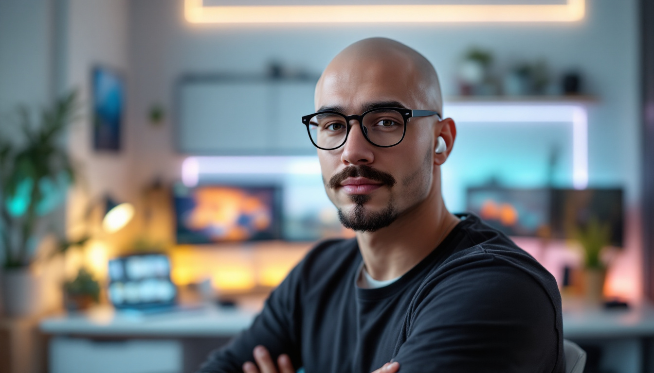 FLUX prompt: Create a semi-realistic male avatar with lig...