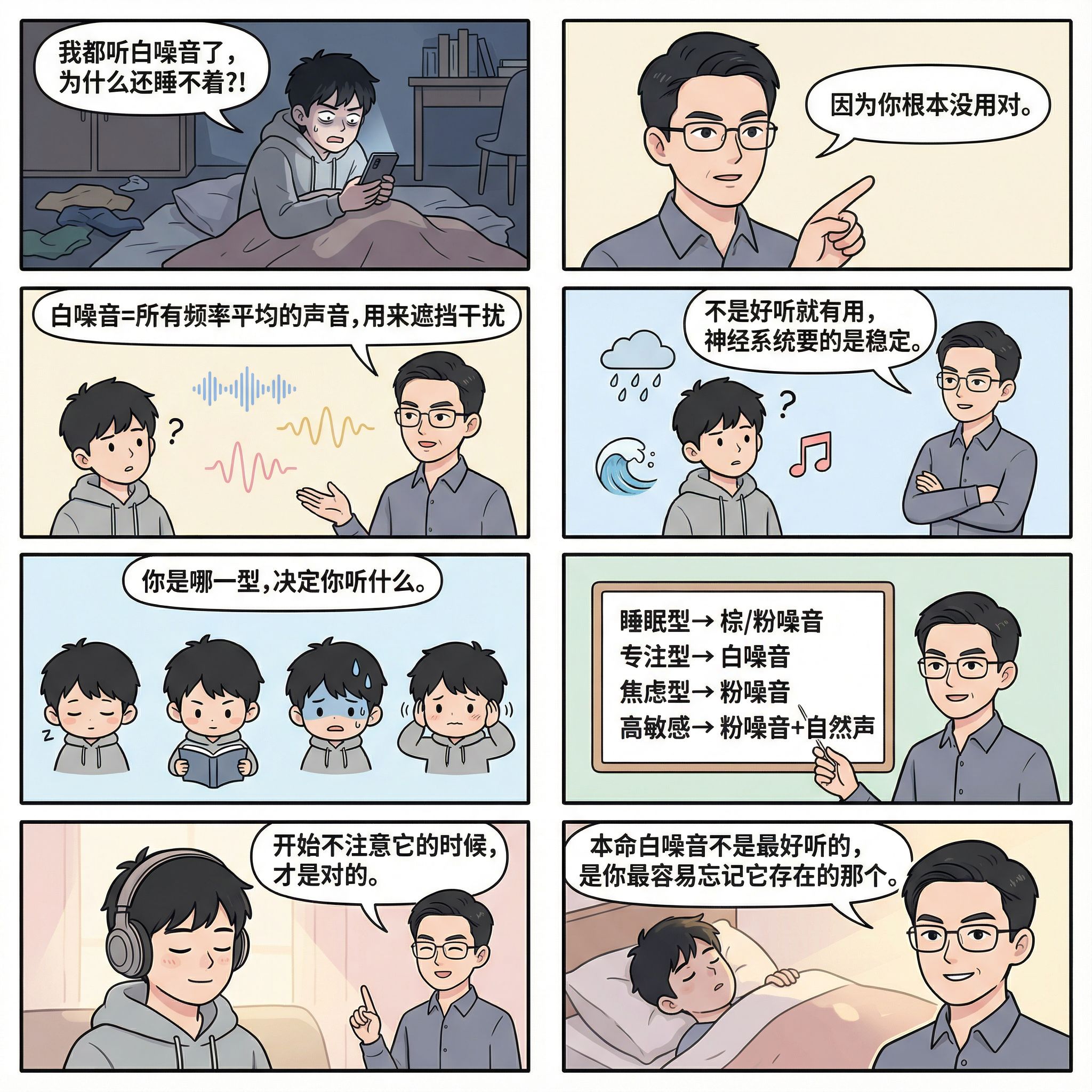Nano Banana prompt: 一张八格动漫 8-panel vertical comic strip,