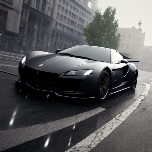 Openjourney prompt: a supercar, black trim, camera focusi...