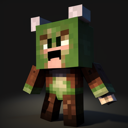 DreamShaper prompt: minecraft 3d model compatible with it...