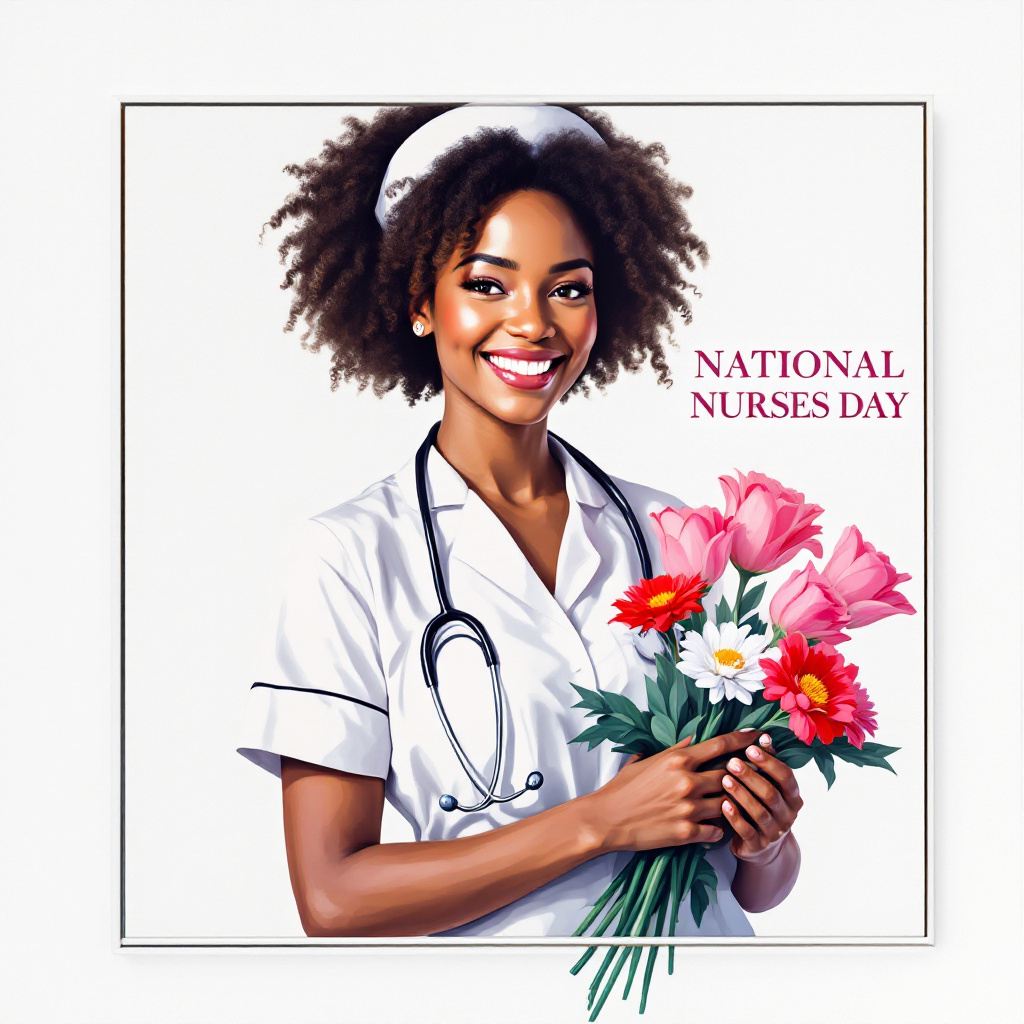 FLUX prompt: A vibrant acrylic oil painting of an African...