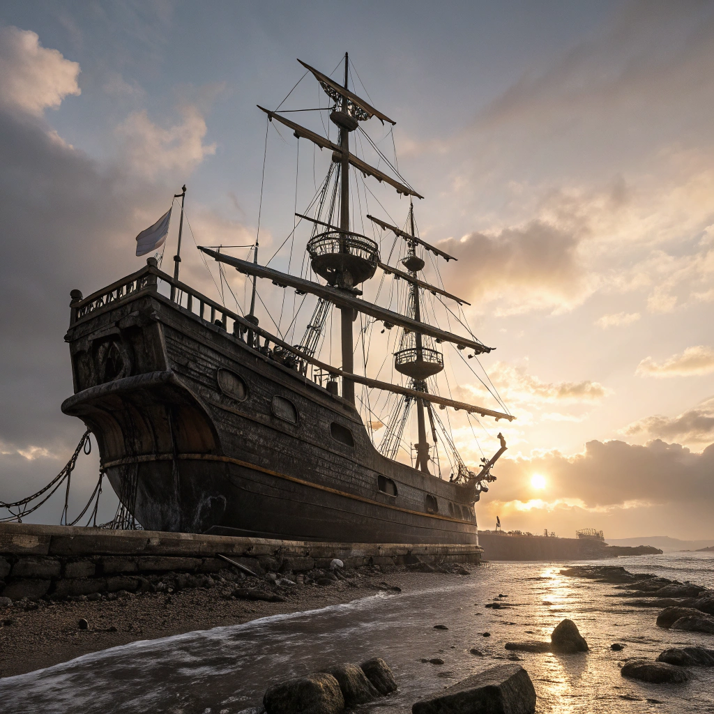 Recraft prompt: Photo of a ultra realistic sailing ship,