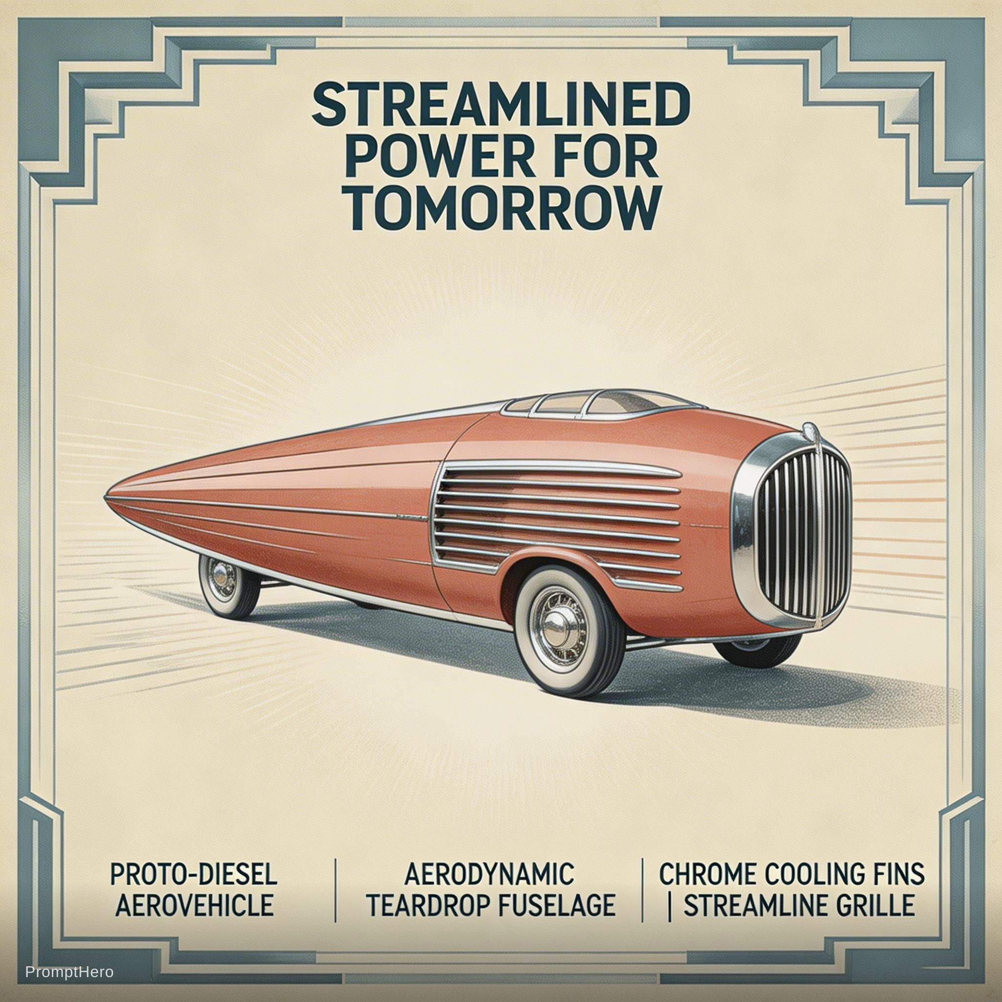 Seedream 4 prompt: A 1930s Streamline Moderne exhibition ...