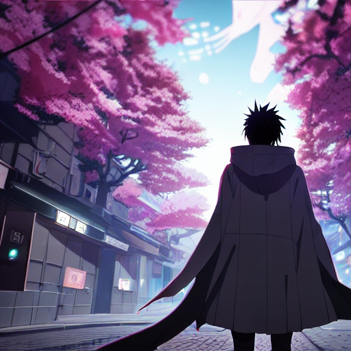Stable Diffusion prompt: anime key visual of man in grey ...