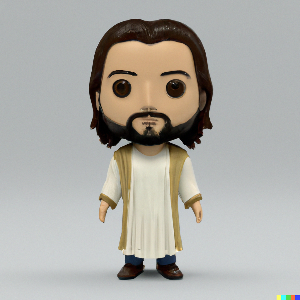 DALL-E prompt: Jesus as a funko pop, full body, 4k, high ...