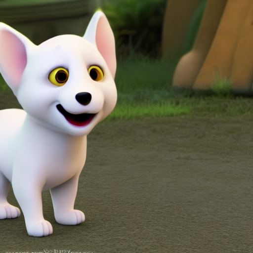 Stable Diffusion prompt: adorable cute white albino corgi...