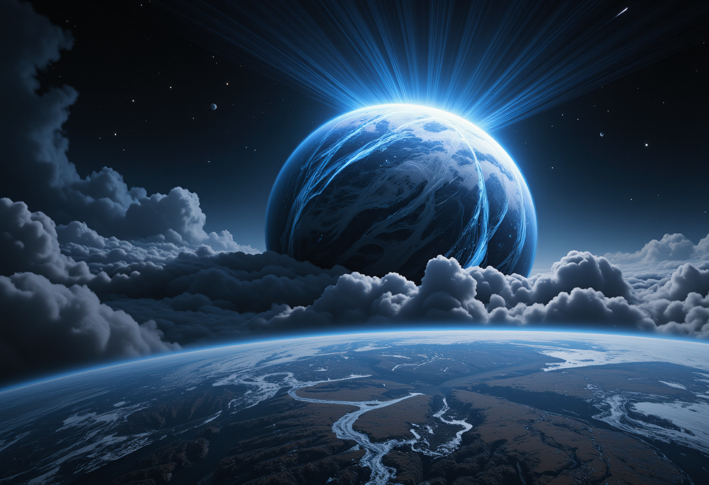 FLUX prompt: A colossal neutron star, a dense sphere of unimagi...