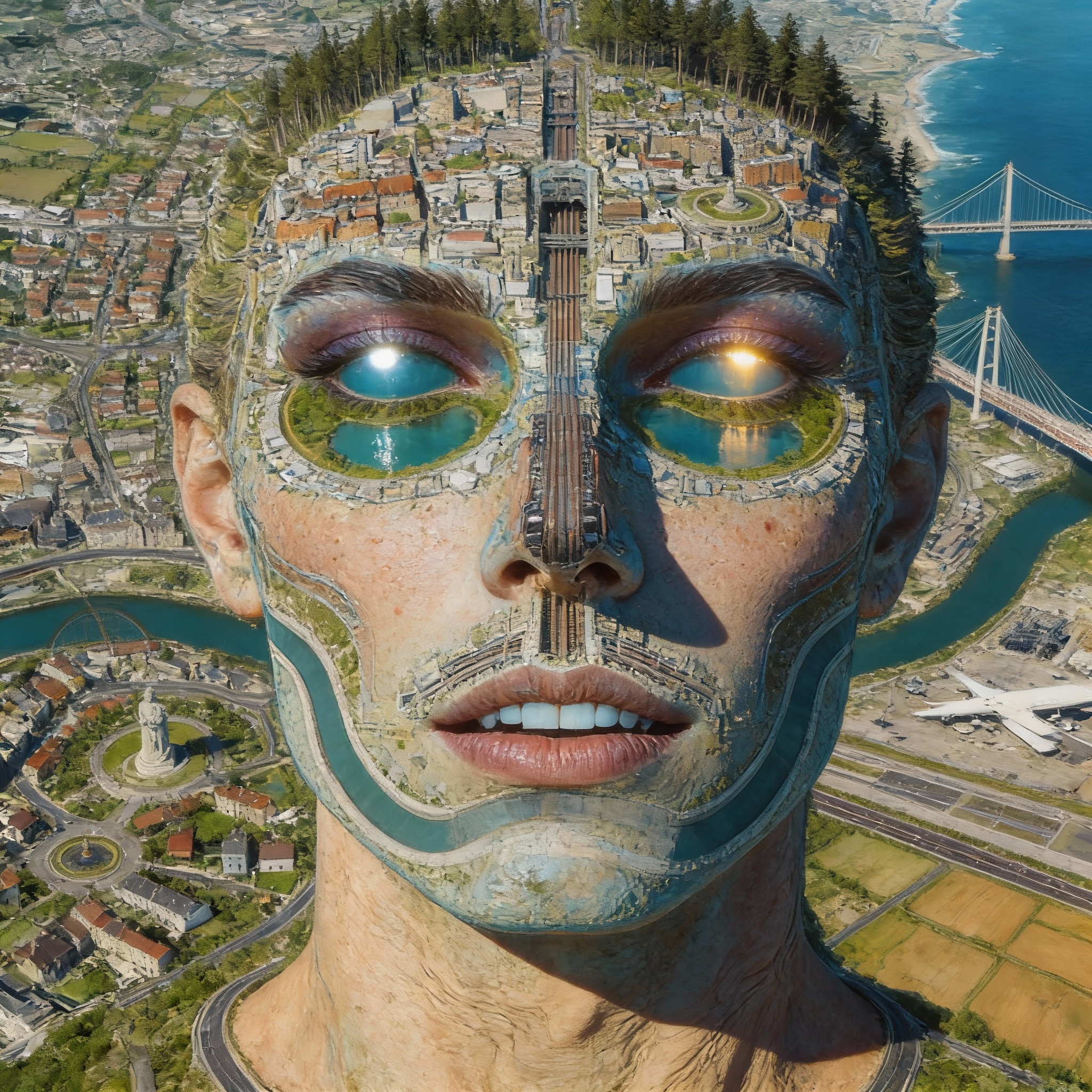 Seedream 4 prompt: **"Metropolis Mirage: The Cartographic...