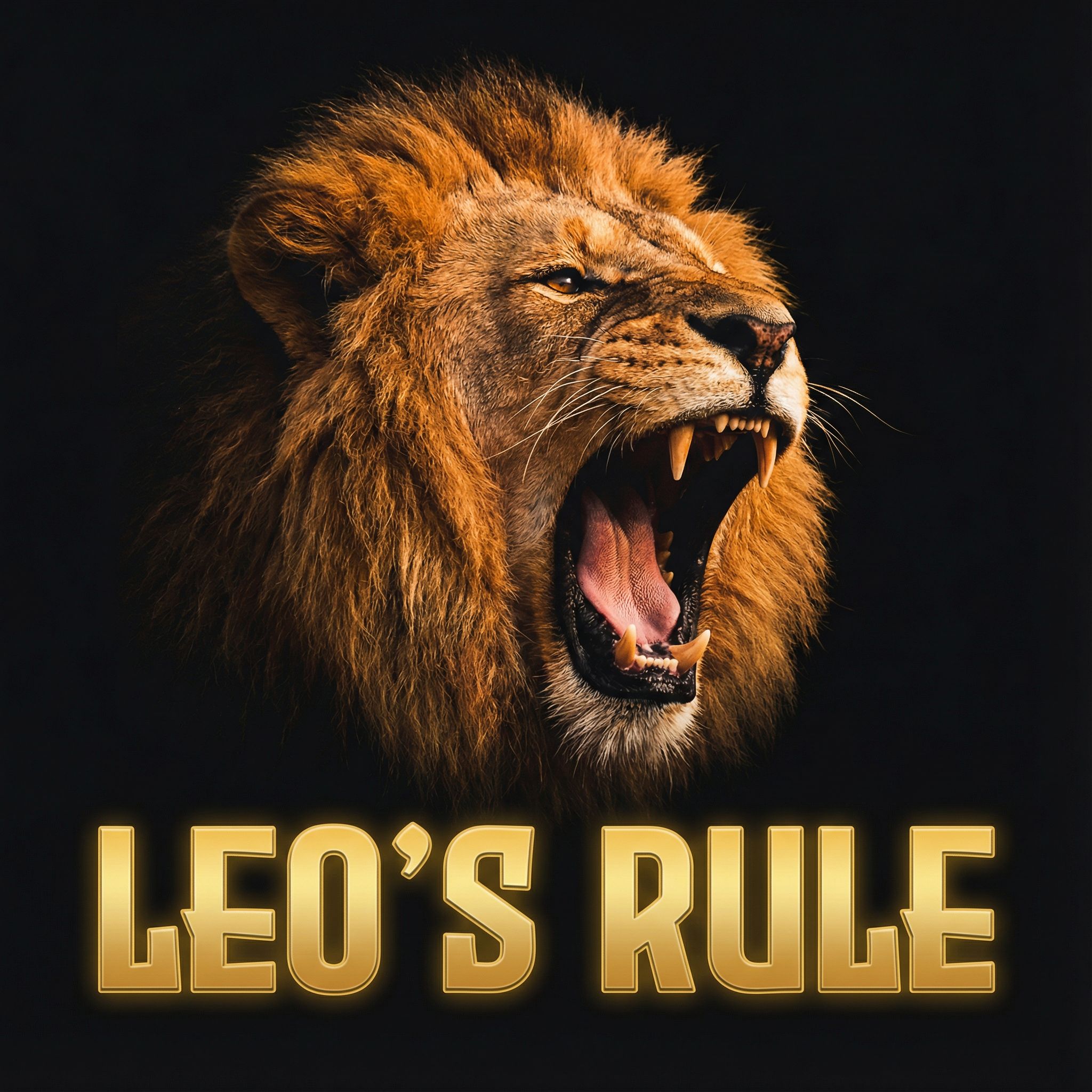 Nano Banana prompt: a clear roaring lion on a black backg...