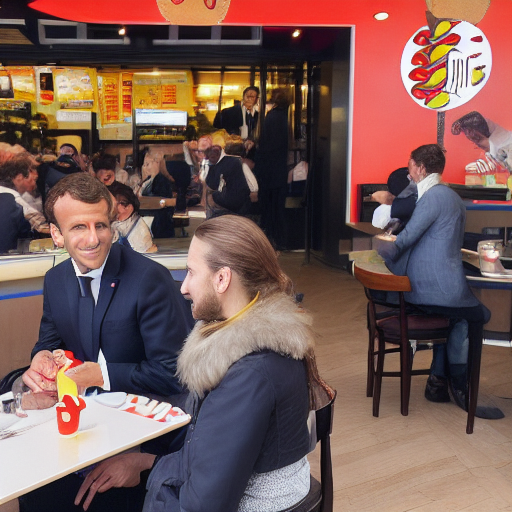 Stable Diffusion prompt: Imagine Emmanuel Macron, the Fre...