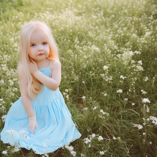 Analog Diffusion prompt: A very pretty lady with long blo...