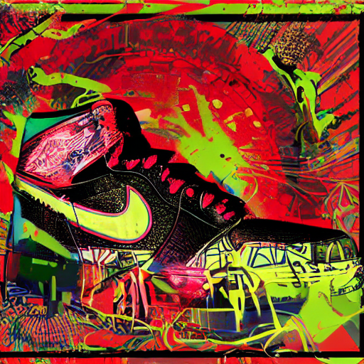 Stable Diffusion prompt: Nike Air Jordan 1 illustration b...