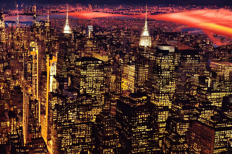 Stable Diffusion prompt: Batman and Superman flying Suns...