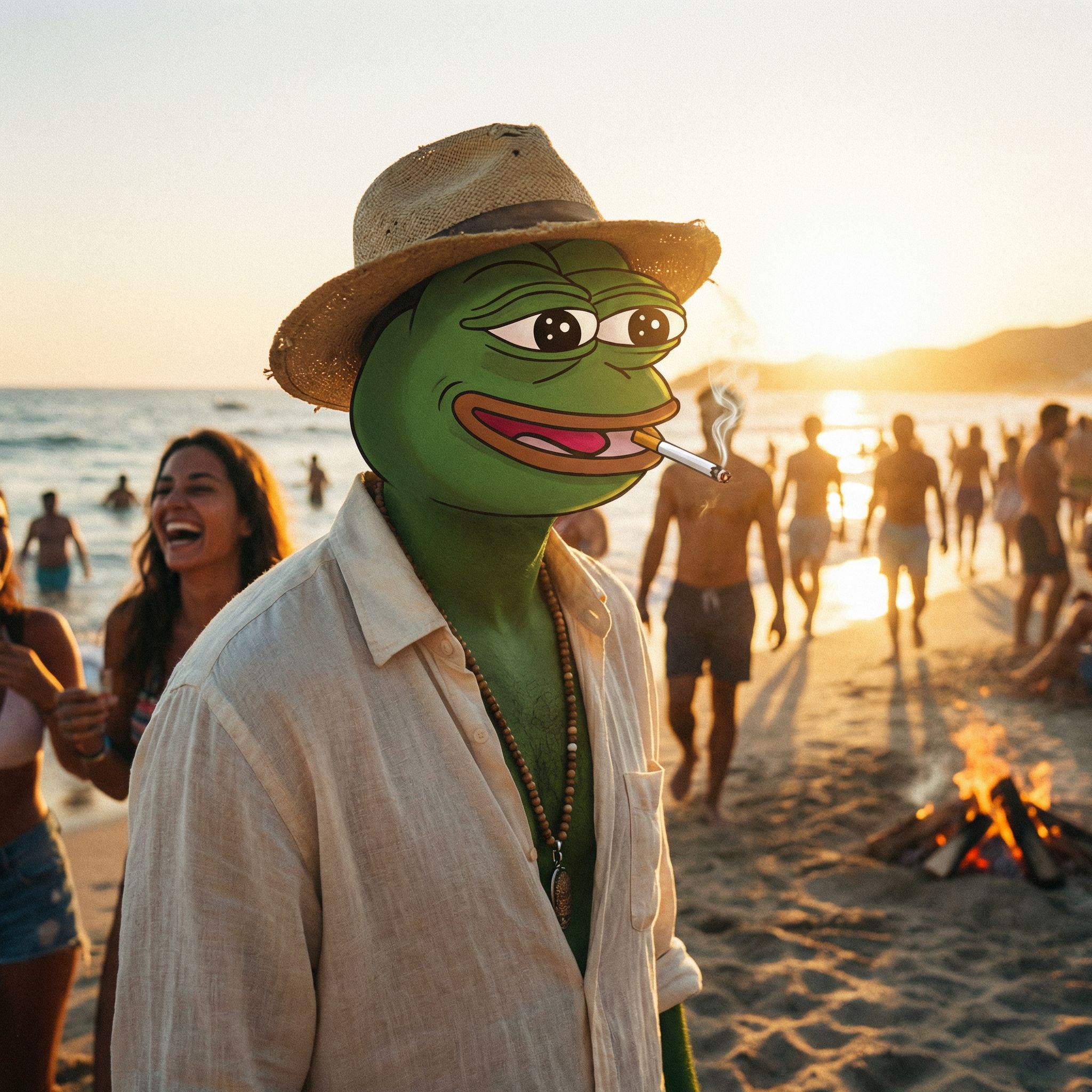 Nano Banana prompt: Mood & Setting: A golden-hour beach,