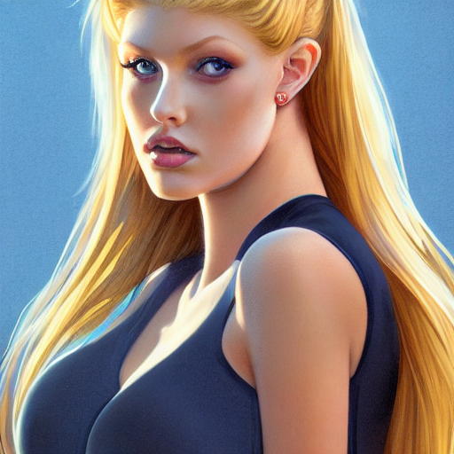 Stable Diffusion prompt: portrait of loren gray wearing a...