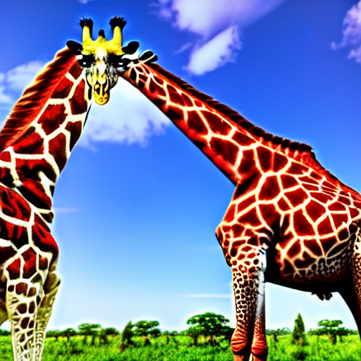 Stable Diffusion prompt: tomato combined with giraffe per...