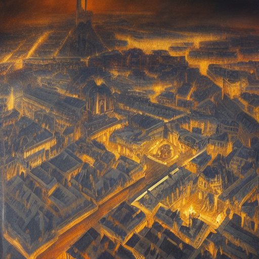 Stable Diffusion prompt: Medieval Paris, aerial perspecti...