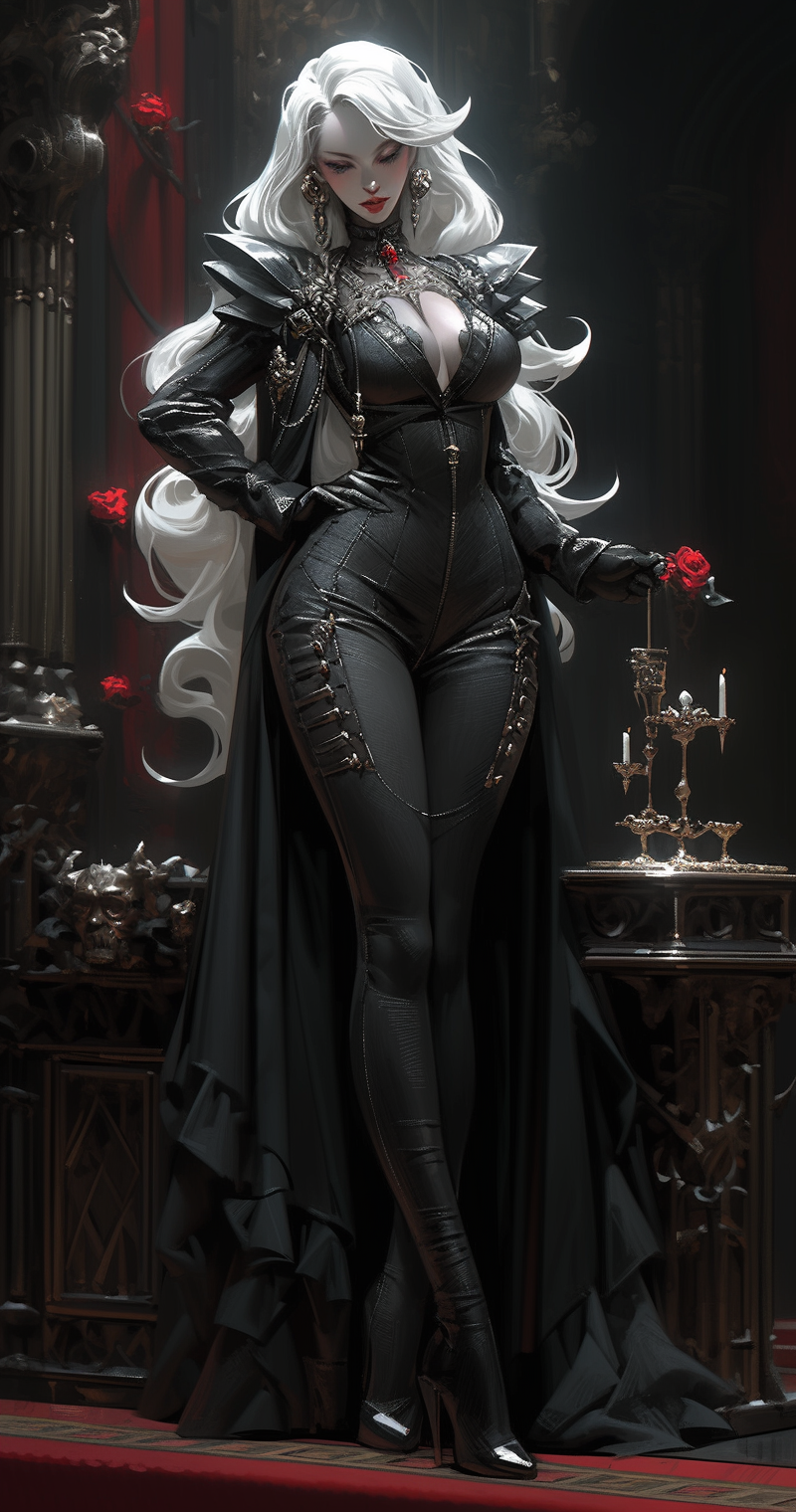 Midjourney prompt: fullbody photoshoot of Moulin Rouge ch...
