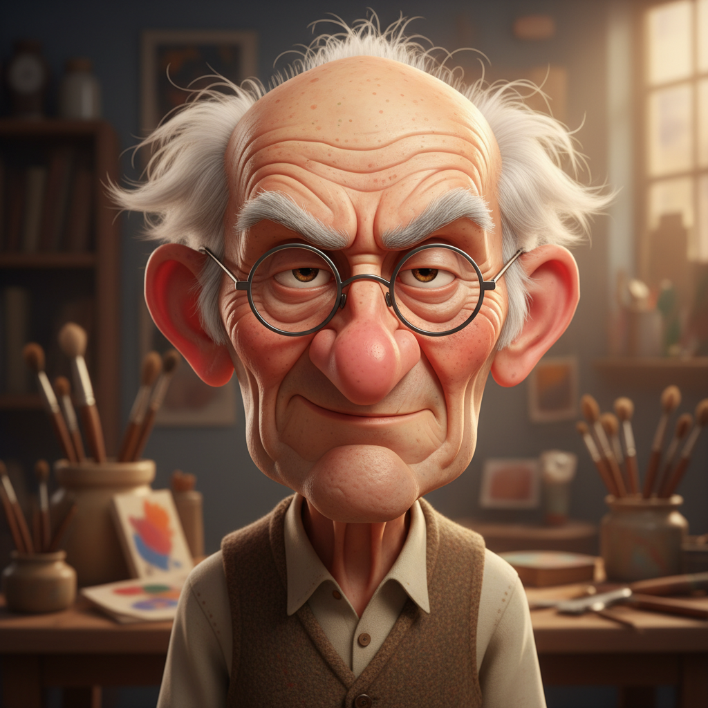 Nano Banana prompt: Expressive caricature in pixar style ...