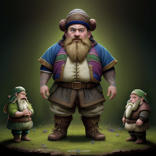 DreamShaper prompt: A man, Lionel messi as a dwarf, detai...