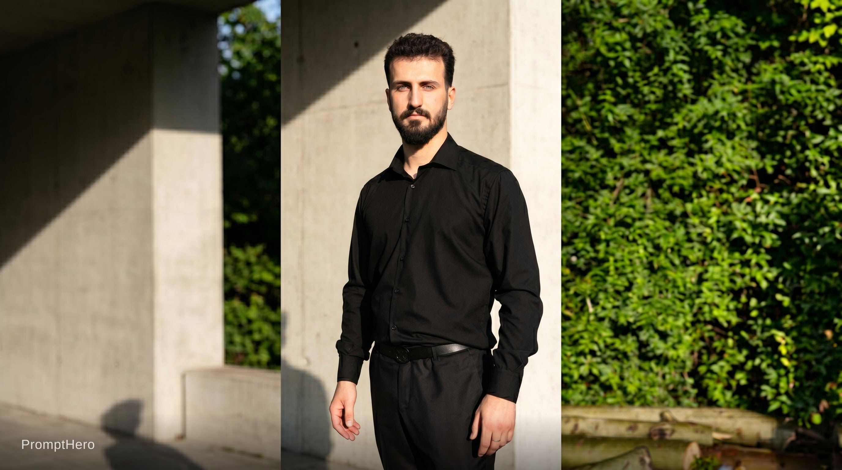 Nano Banana prompt: fashion editorial photograph, man, sh...