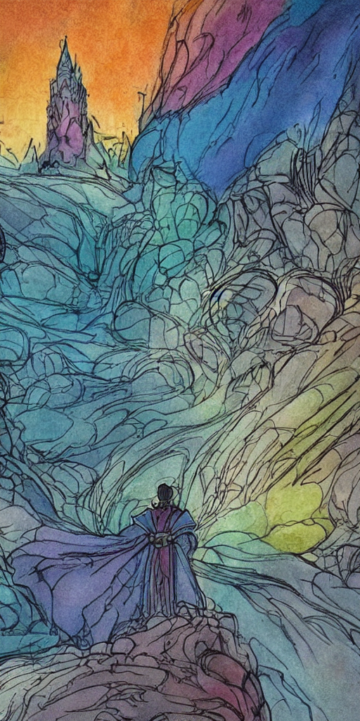 Stable Diffusion prompt: hand-drawn and cell animation te...