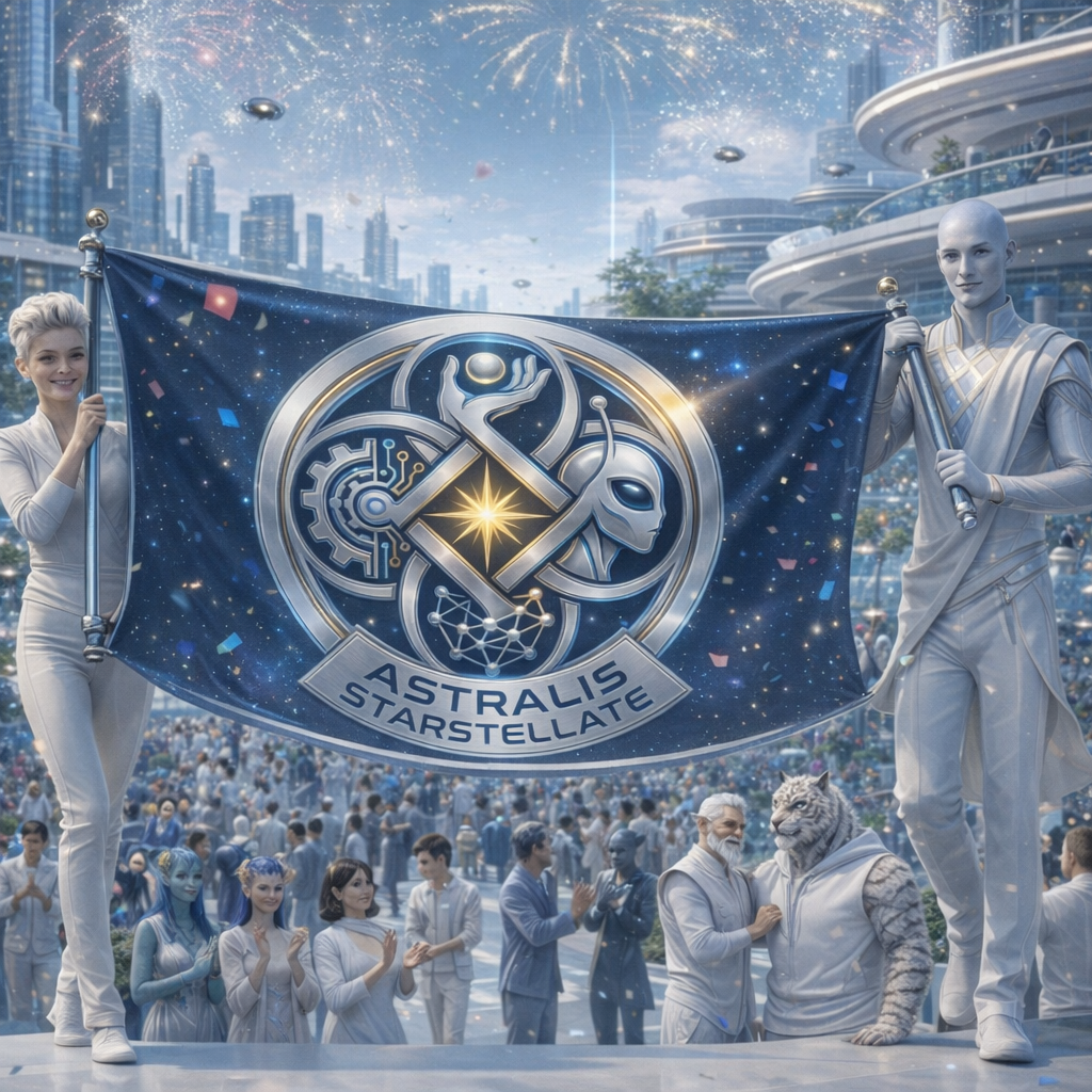 ChatGPT Image prompt: Turn the sigil into a banner where ...