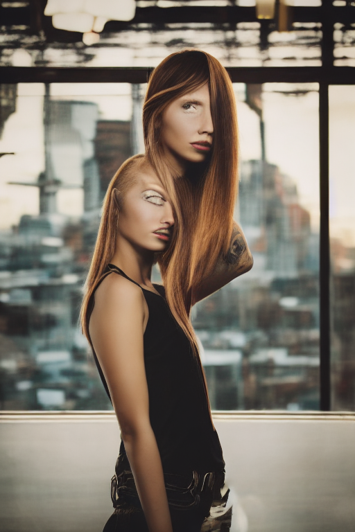 Stable Diffusion prompt: portrait photo of a stylish beau...