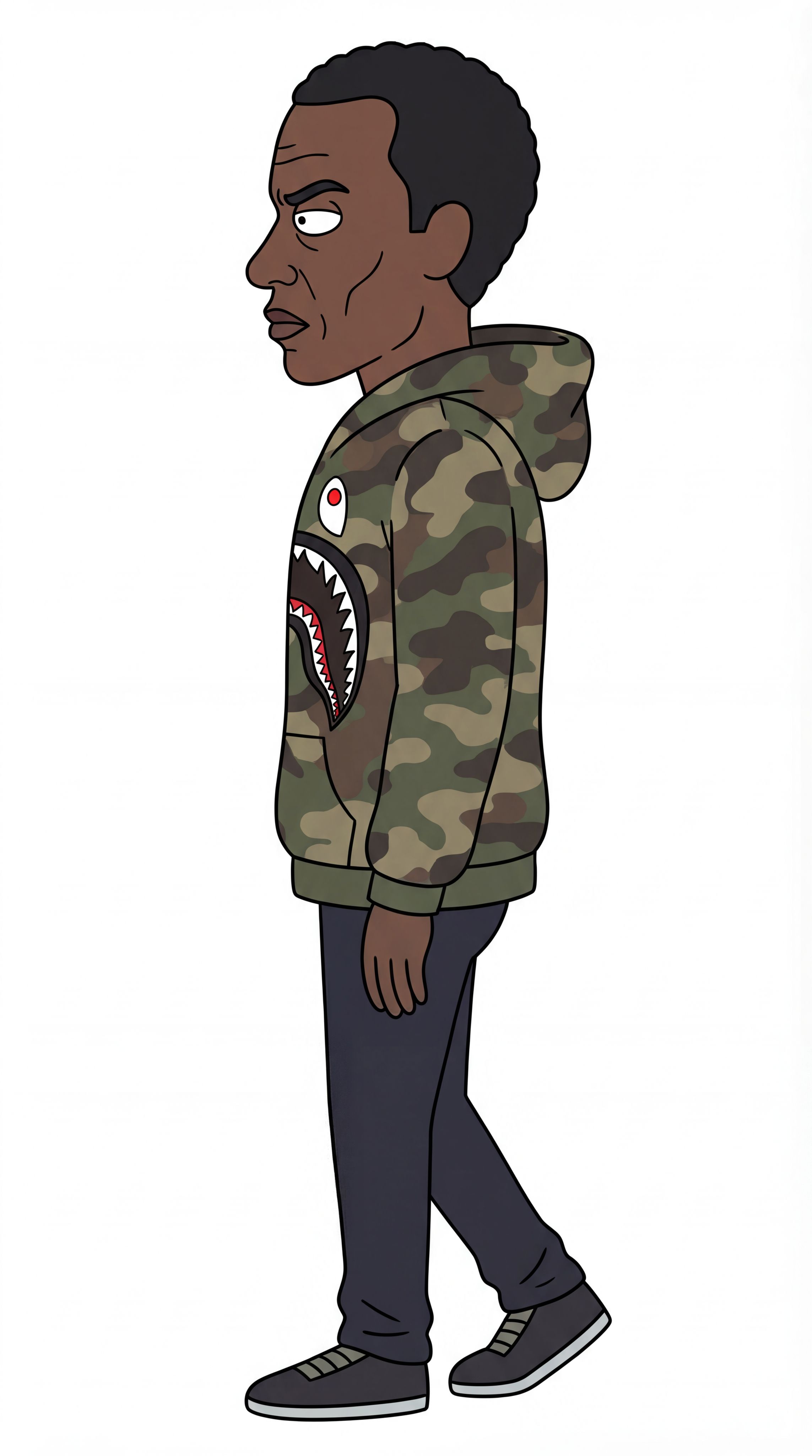 Nano Banana prompt: Create character in 90-degree side pr...