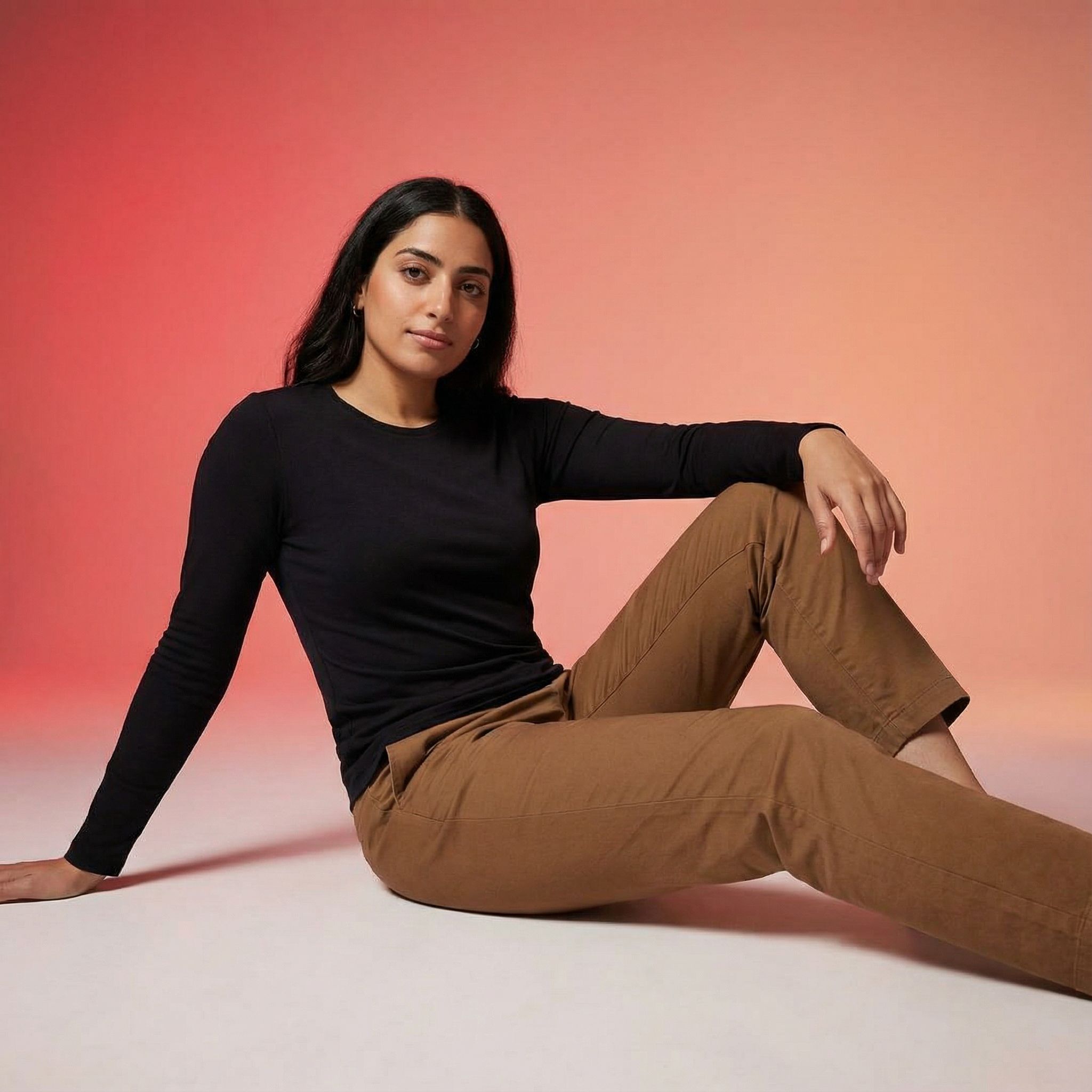 Nano Banana prompt: wide and low angle, cinematic, fashio...