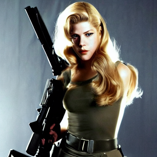 Stable Diffusion prompt: A combination of Katheryn Winnic...