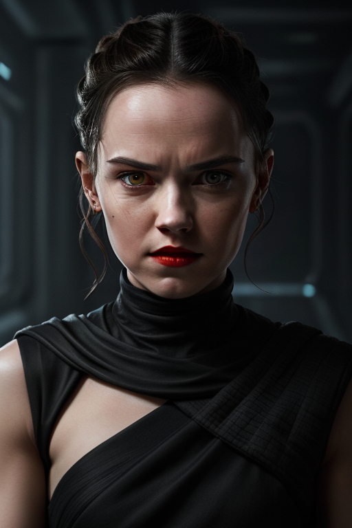 epiCRealism prompt: rey skywalker with daisy ridley face ...