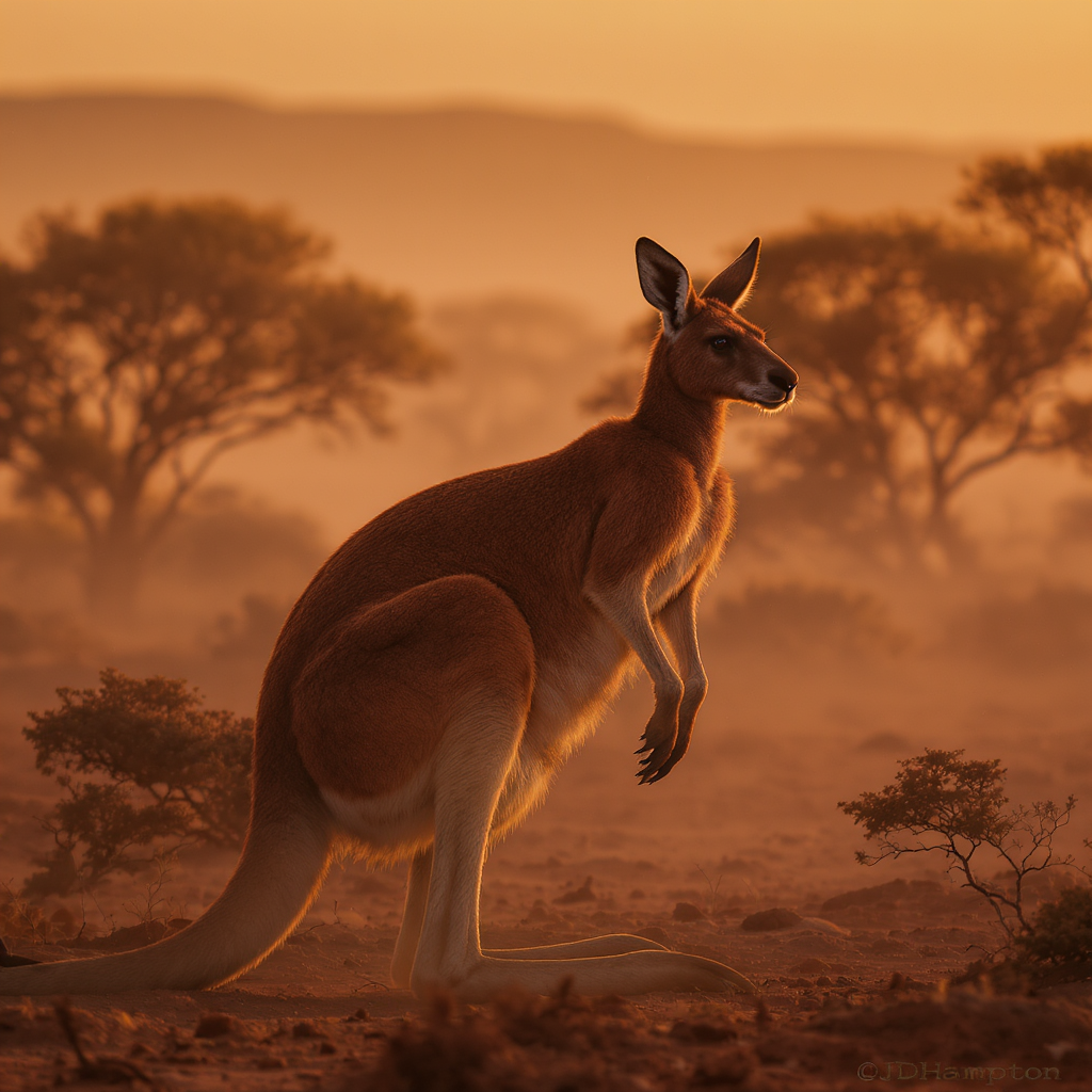 FLUX prompt: The spirit of the Australian outback embodie...