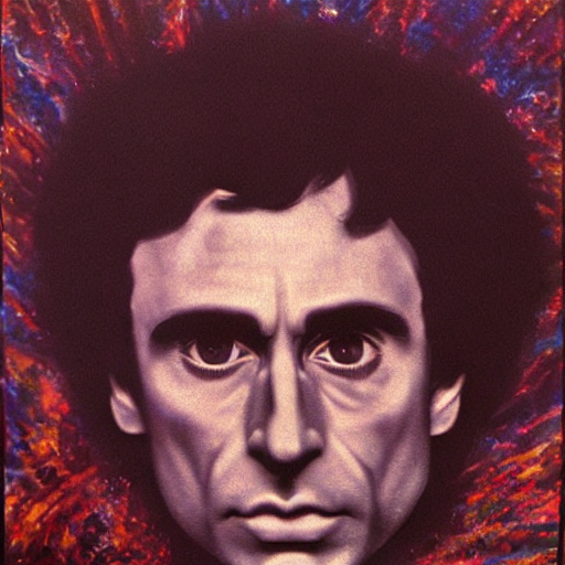 Stable Diffusion prompt: shocked face of Ted Bundy,, hell...