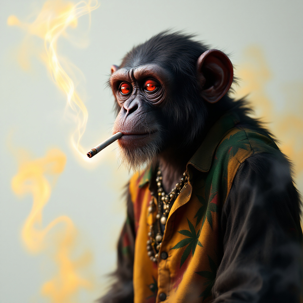 FLUX prompt: Hyperrealistic animated image of a standing ...