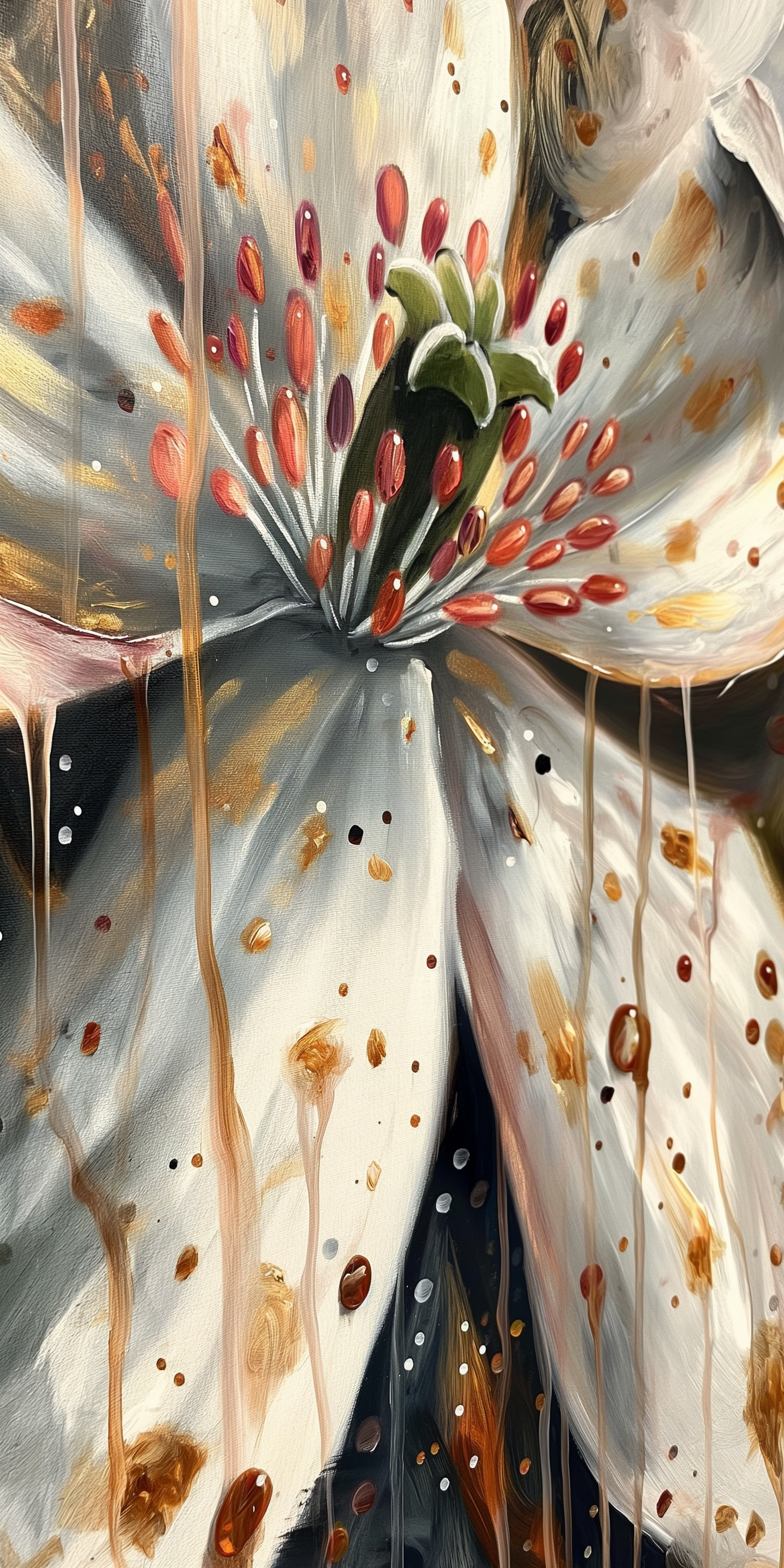 Midjourney prompt: surrealist painting of a beautiful jas...