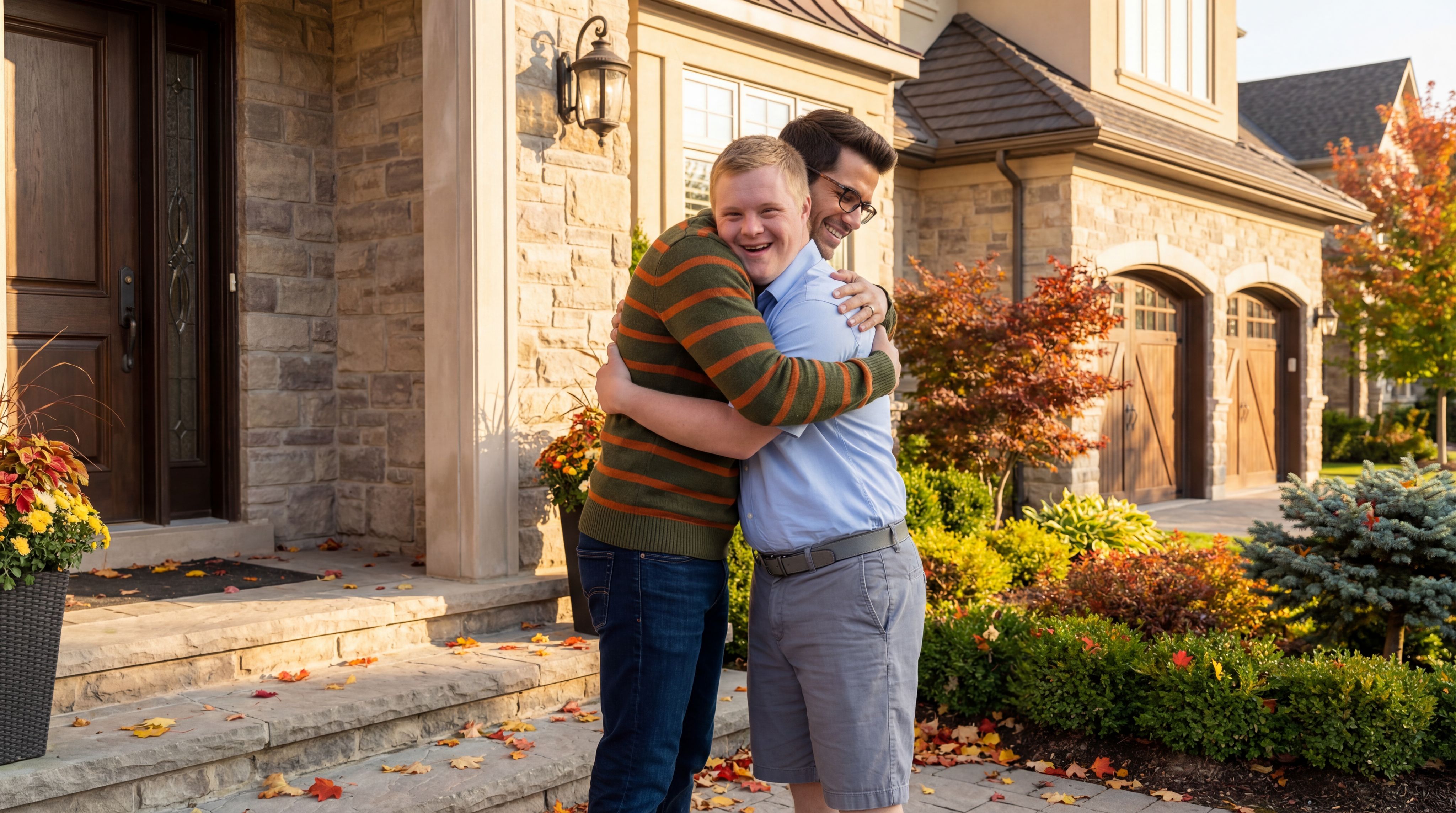 Nano Banana prompt: At the front door of the house, in a ...