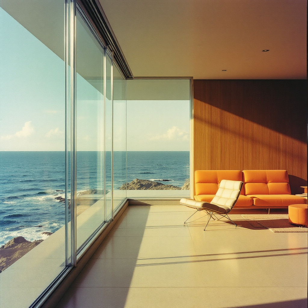 FLUX prompt: overlooking the ocean, daylight, indirect l...