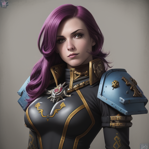 DreamShaper prompt: Warhammer 40k Noble BladeDancer portr...