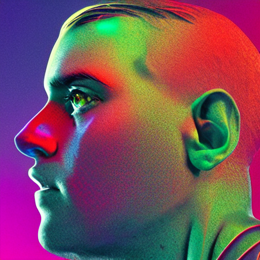 Stable Diffusion prompt: front Side portrait cyberpunk st...