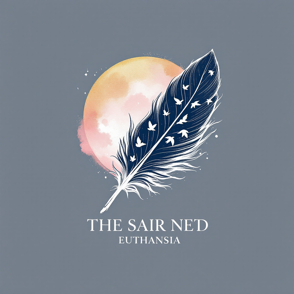FLUX prompt: can you show me a logo for a peaceful, hear...
