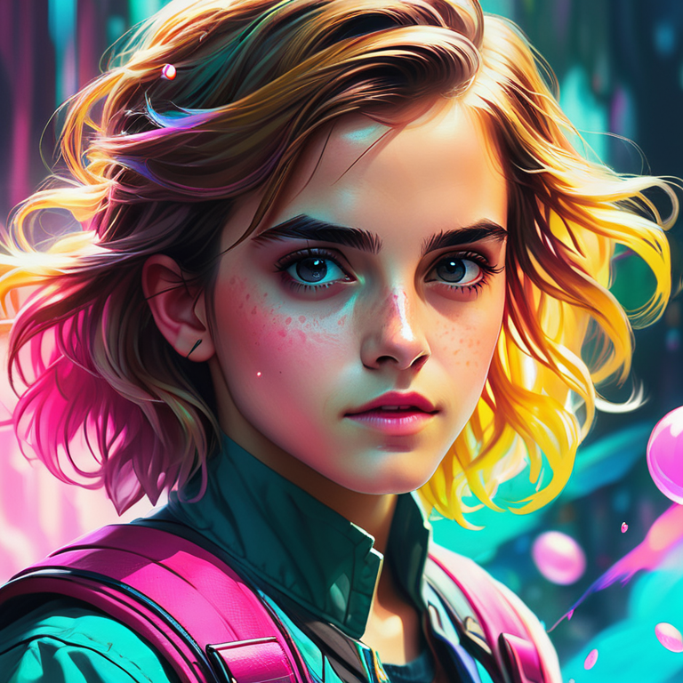 Stable Diffusion prompt: Emma watson, Lighting and shadin...