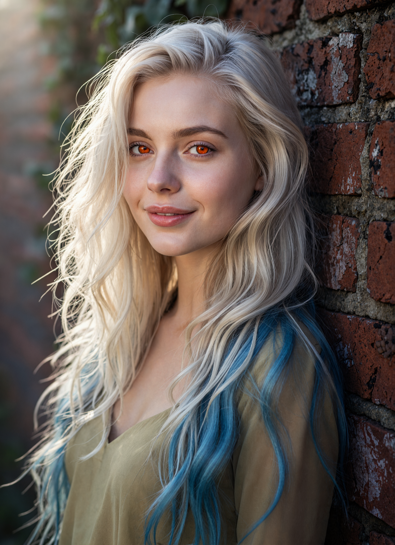 Z Image prompt: A stunning young Swedish woman with ether...