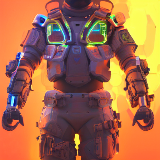 Stable Diffusion prompt: a futuristic word war II male so...